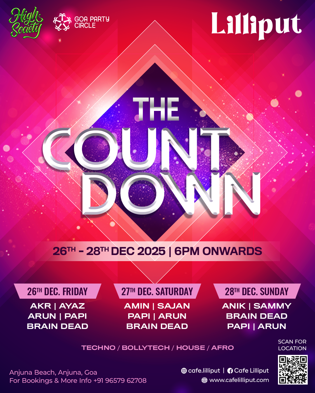 THE COUNTDOWN | 26 - 28 DECEMBER | FRIDAY - SUNDAY - Cafe lilliput